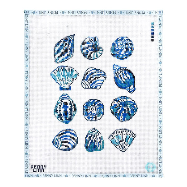 Beach Shells Needlepoint Canvas by Penny Linn x Evelyn Henson (Pre-Ord ...