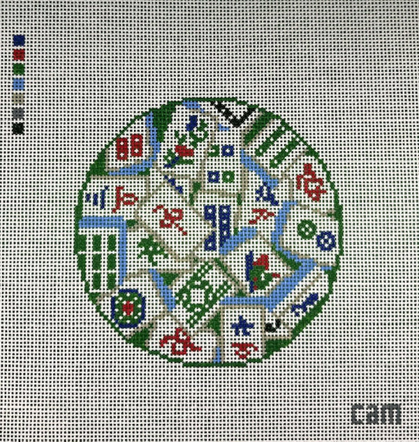 Mahjong Tiles Needlepoint Canvas by CAM Designs (Pre-Order ...